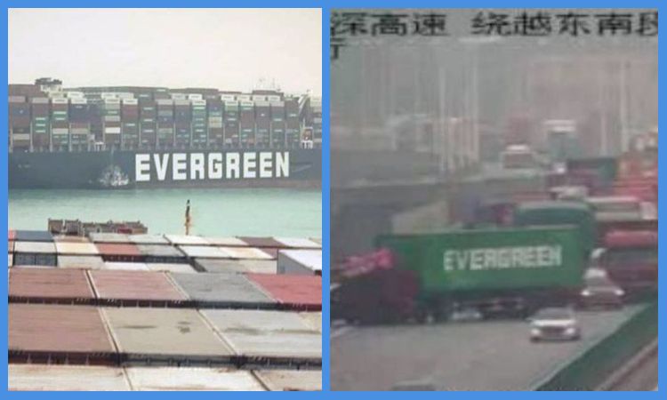 Photos Of A Shipping Container "Evergreen" Goes Viral As It Cause A ...